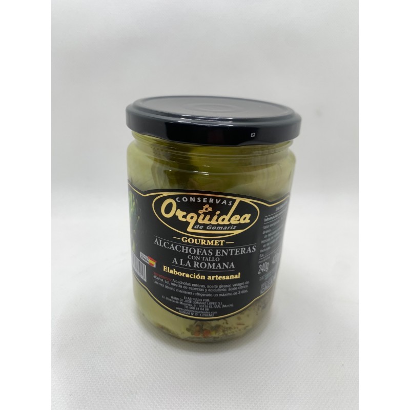 Alcachofas enteras con tallo a la Romana gourmet la orquidea